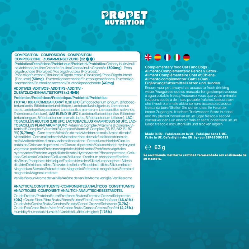 Probióticos Perros y Gatos - PROPET NUTRITION
