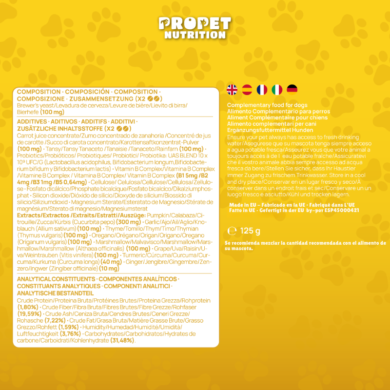 Apoyo Nutricional Digestivo Perros - PROPET NUTRITION